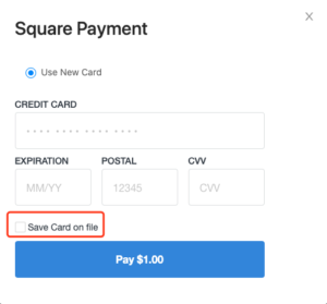 Square Online Payment Integration
